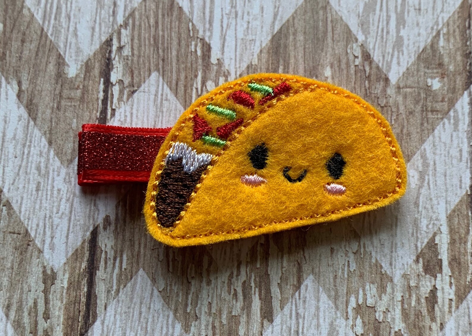 Taco Hair Clip Taco Clip Taco Tuesday Hair Bow Taco Tuesday - Etsy