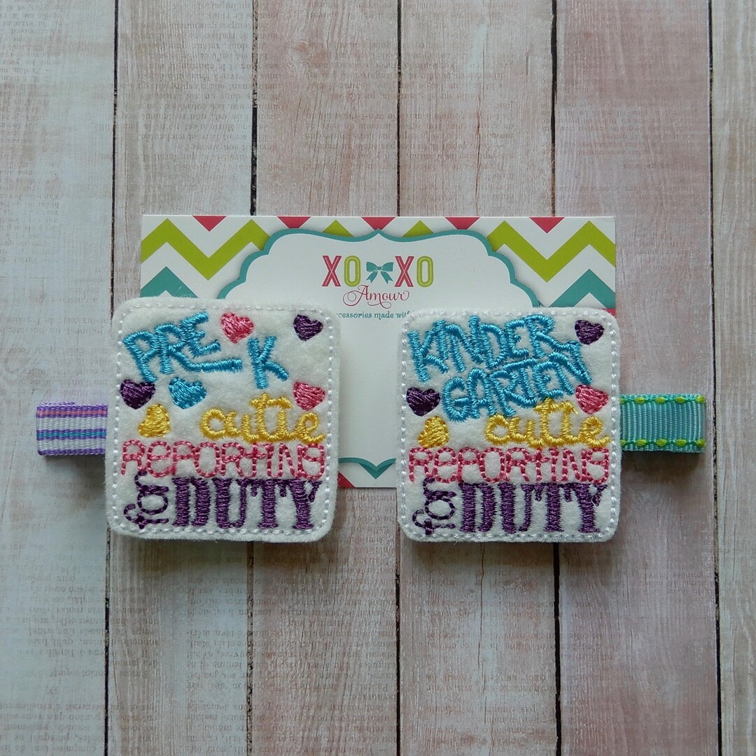 Clip cutie pre K, clip per capelli prescolare, clip per l'asilo ...