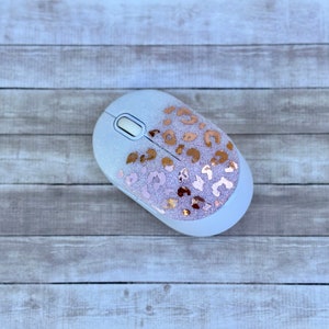Glittered Computer Mouse, Personalized Wireless Mouse, Custom Computer ...
