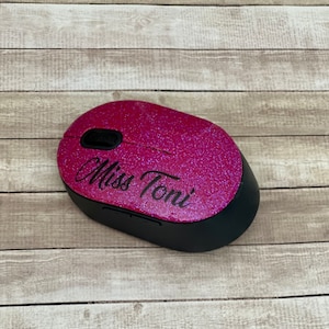 Glittered Computer Mouse, Personalized Wireless Mouse, Custom Computer ...