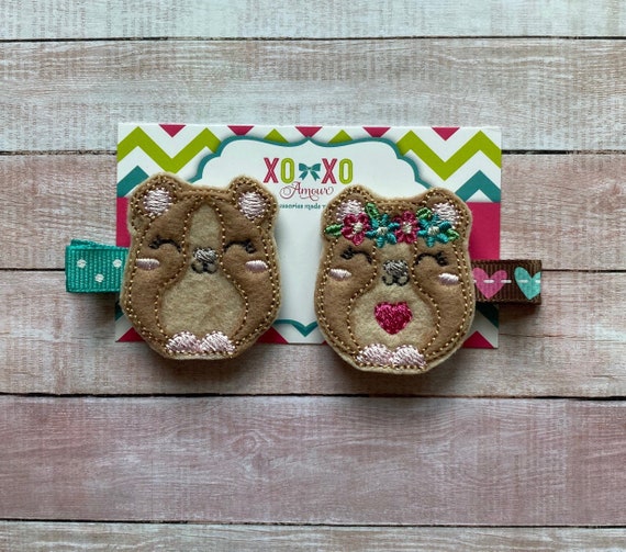 Hamster Hair Clip. Hamster Bow Pet Hair Bow Baby Bow - Etsy
