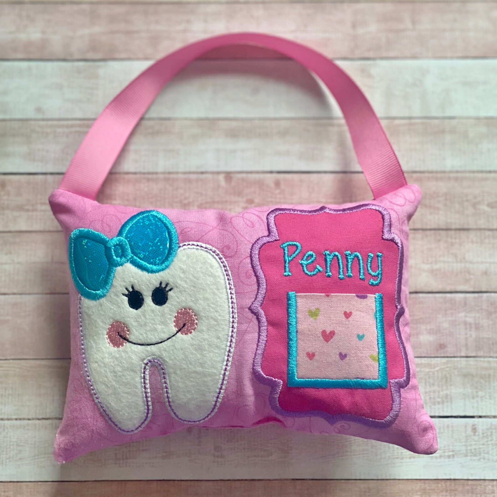 Girl's Tooth Fairy Pillow Personalized Tooth Pillow Lost - Etsy