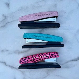 Personalized Stapler, Glitter Epoxy Stapler, Personalized Teacher Gift ...