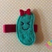 Pickle Hair Clip, Pickle Clippy, Pickle Feltie,foody Hair Clip, Pickle ...