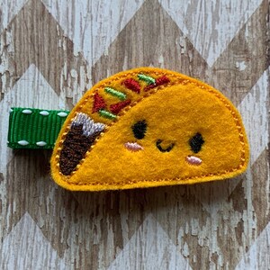 Taco Hair Clip Taco Clip Taco Tuesday Hair Bow Taco Tuesday - Etsy