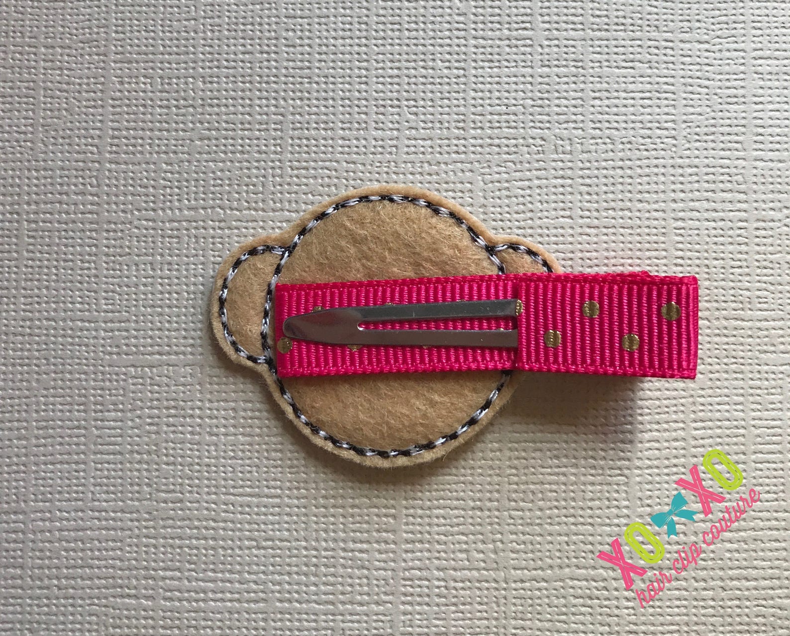 Nerdy Monkey Hair Clip Monkey With Glasses Clip Monkey Bow | Etsy