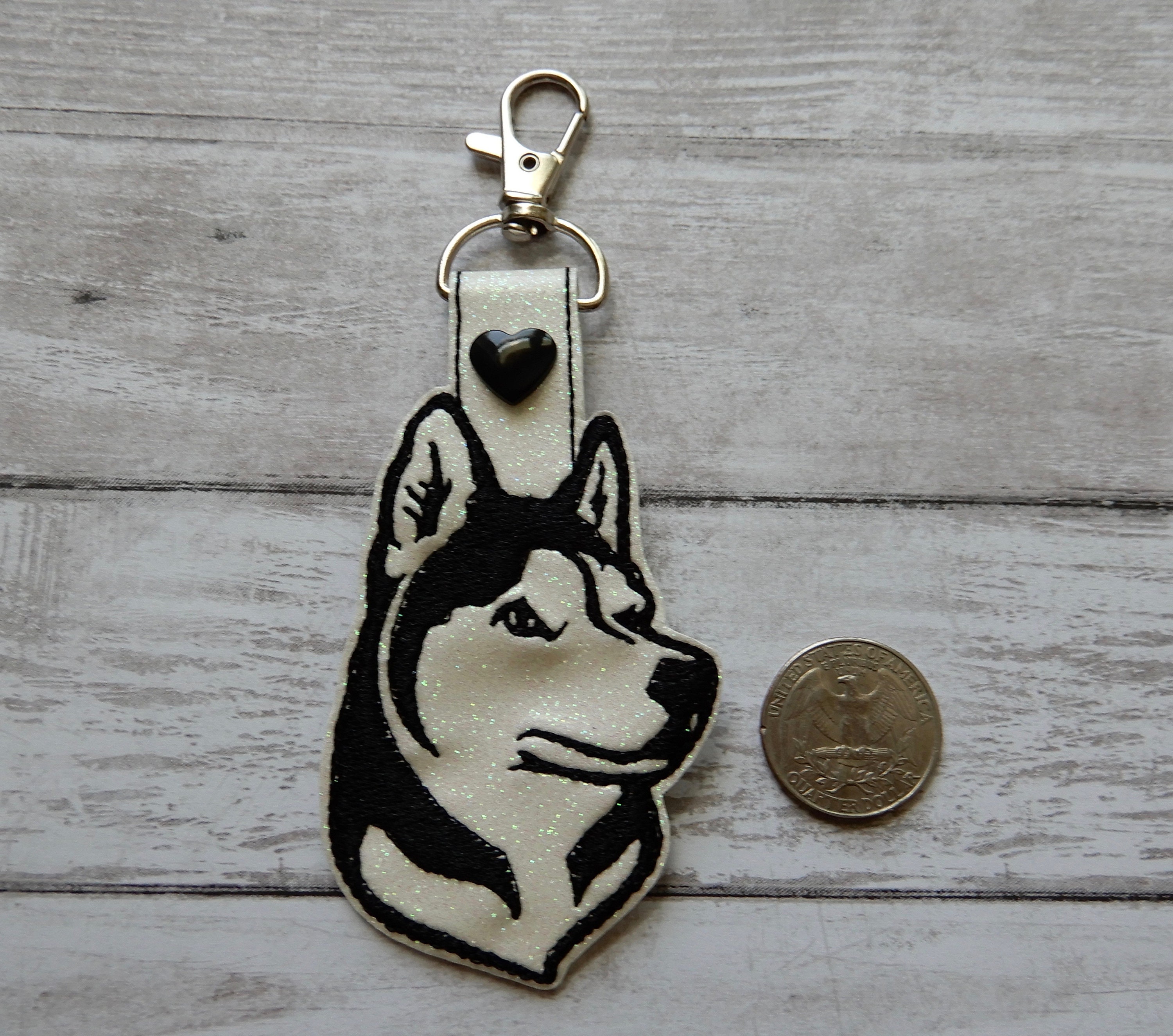 Husky Snap Tab Backpack Charm Dog Charm Husky Key Fob | Etsy