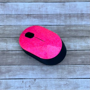 Glittered Computer Mouse Personalized Wireless Mouse Custom - Etsy