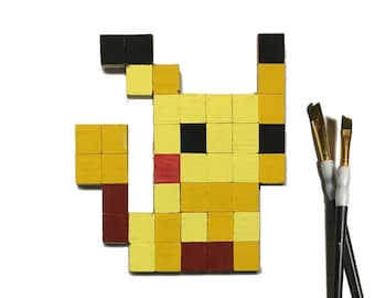 Pixel art pikachu | Etsy