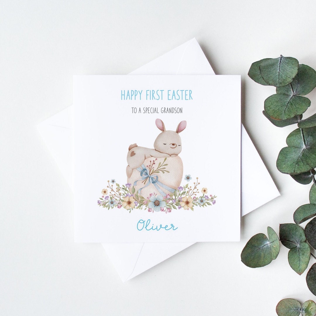 Personalised First Easter Card, Baby's 1st Easter Cards, Easter Cards ...