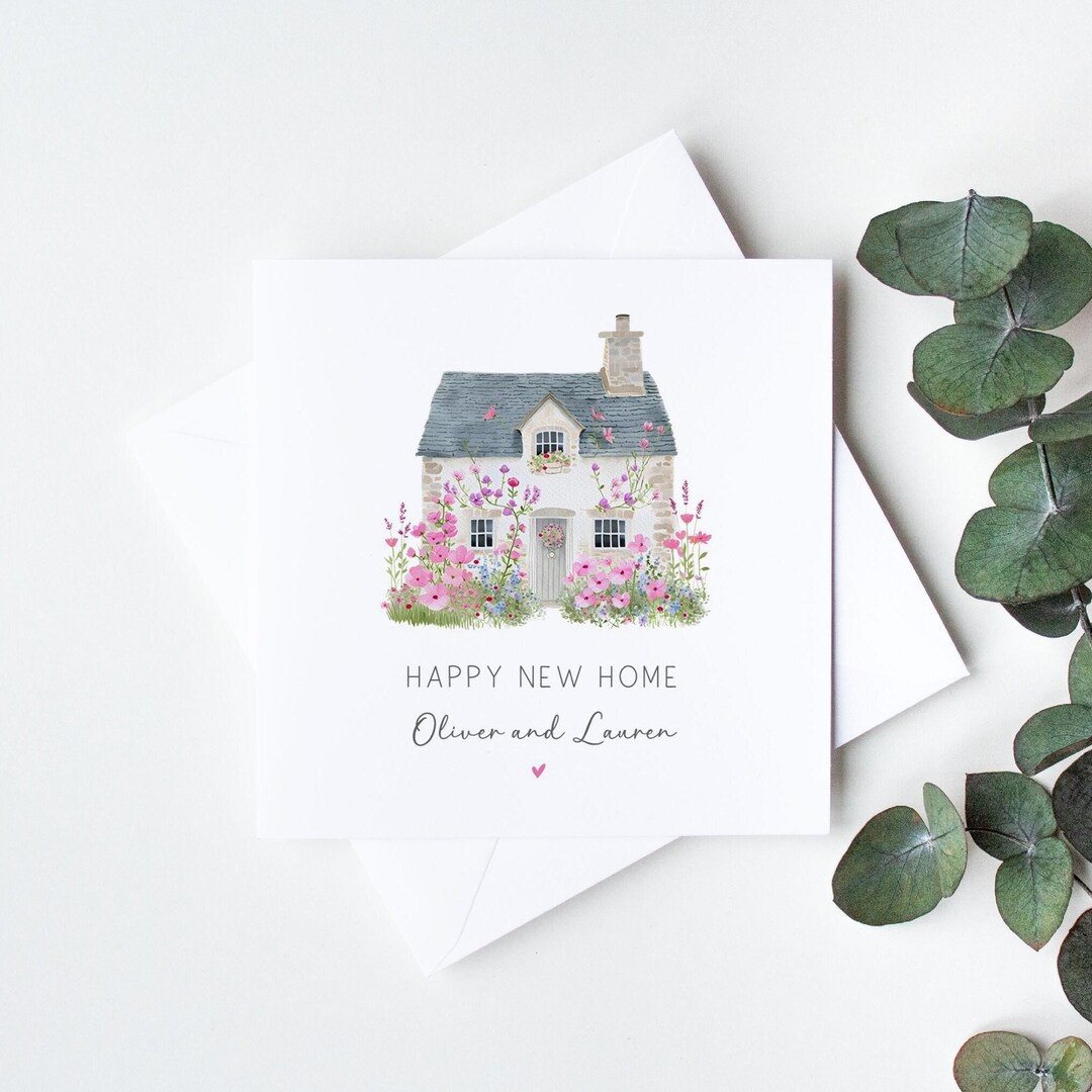 Personalised New Home Card, Happy New Home Card, Moving House Cards for ...