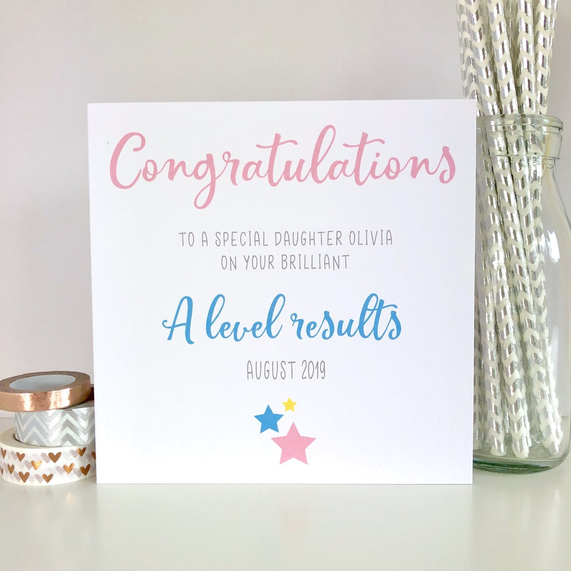 Personalised Congratulations on Your A Level Results Card for - Etsy UK