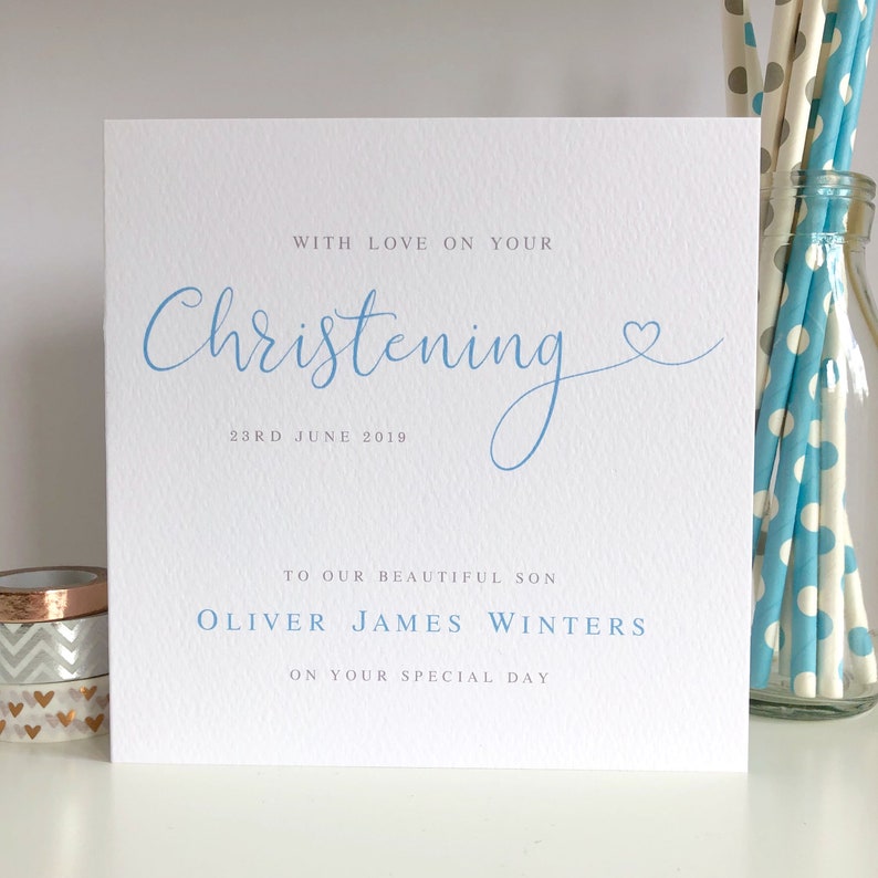 Personalised Christening Card To Son Grandson Nephew Godson Etsy personalised-christening-card-to-son-grandson-nephew-godson-etsy