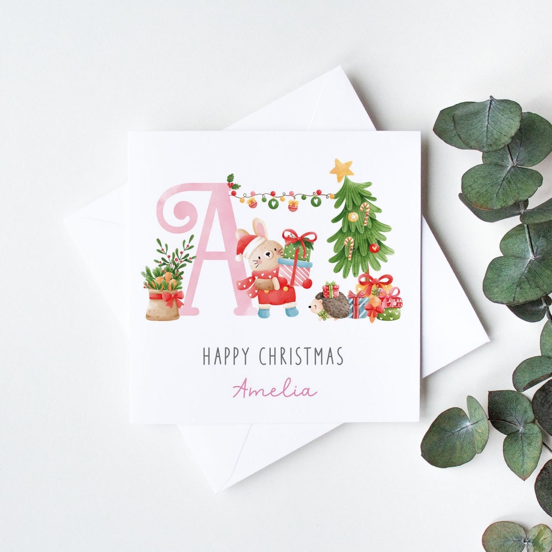 Personalised Children's Christmas Card, Christmas Cards for Boys or ...