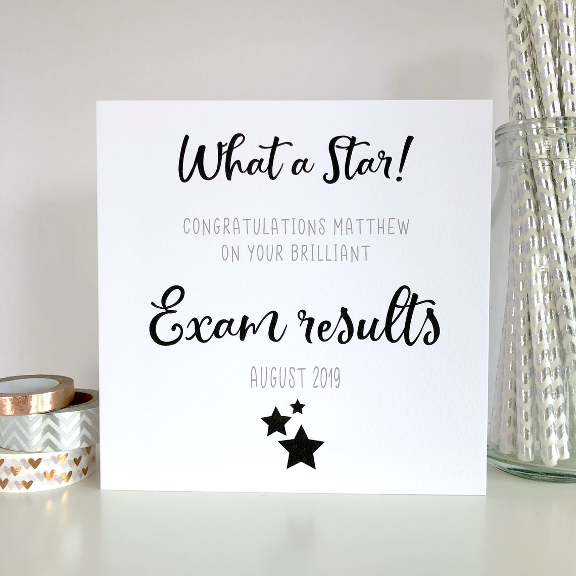 Personalised Congratulations on Your A Level GCSE Exam - Etsy UK