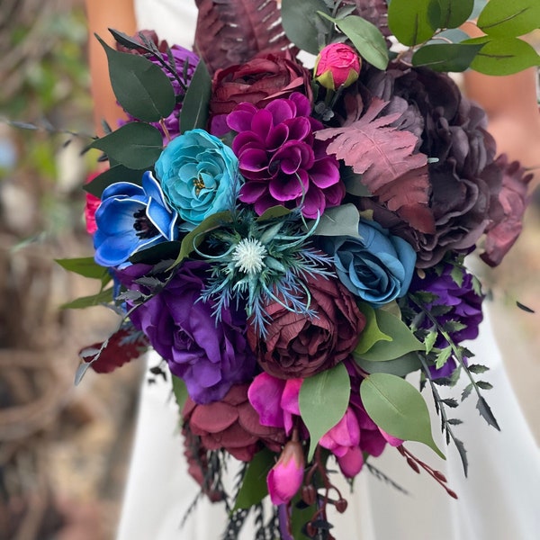 Magenta Bouquet - Etsy