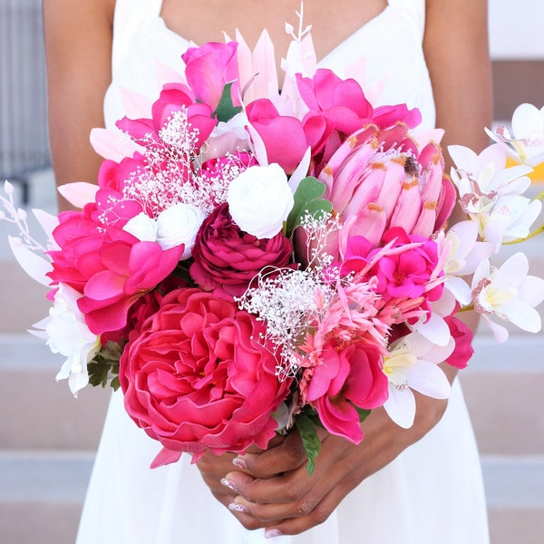 Fuchsia Bouquet - Etsy