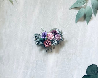 Purple Hair Comb | Etsy