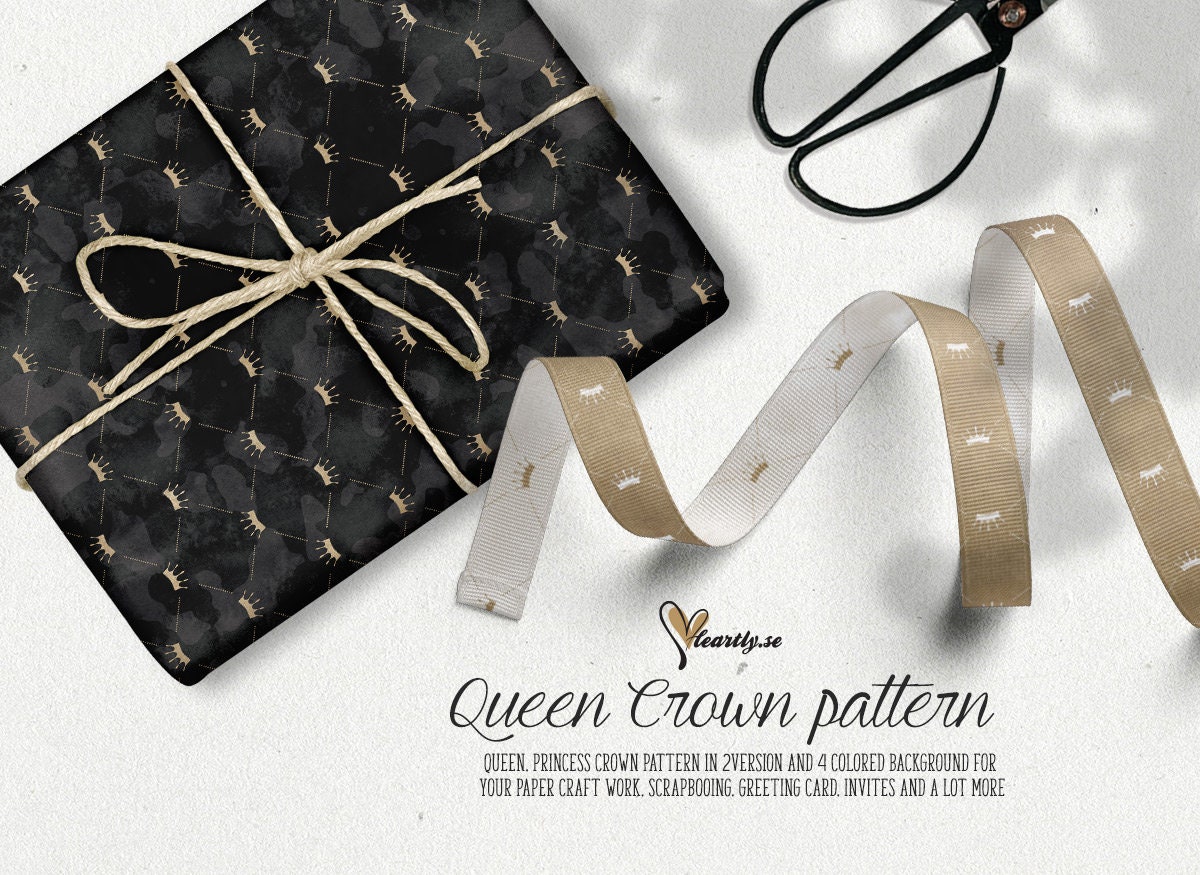 Queen Crown, Princess Crown Pattern Background, Clipart for ...