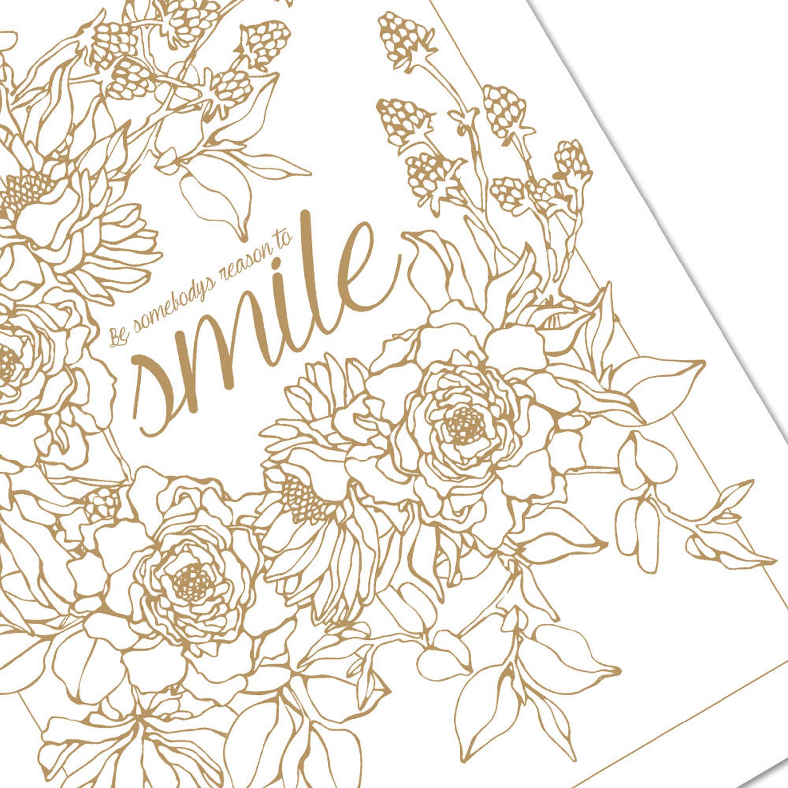 1 one Pdf Printable Coloring Page in Four Versions - Etsy