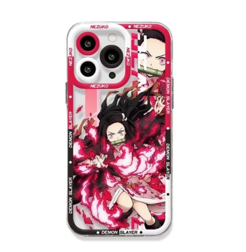 Demon Slayer Nezuko Kamado iPhone 15 Case Transparent Shell - Etsy