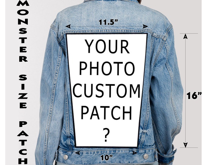 REFLECTIVE Top or Bottom Rocker, Embroidered Patch, Custom Embroidered ...