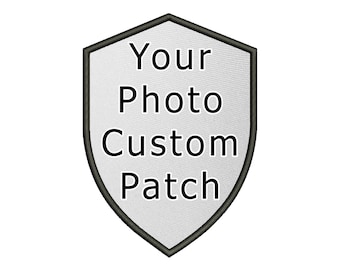 REFLECTIVE Top or Bottom Rocker, Embroidered Patch, Custom Embroidered ...