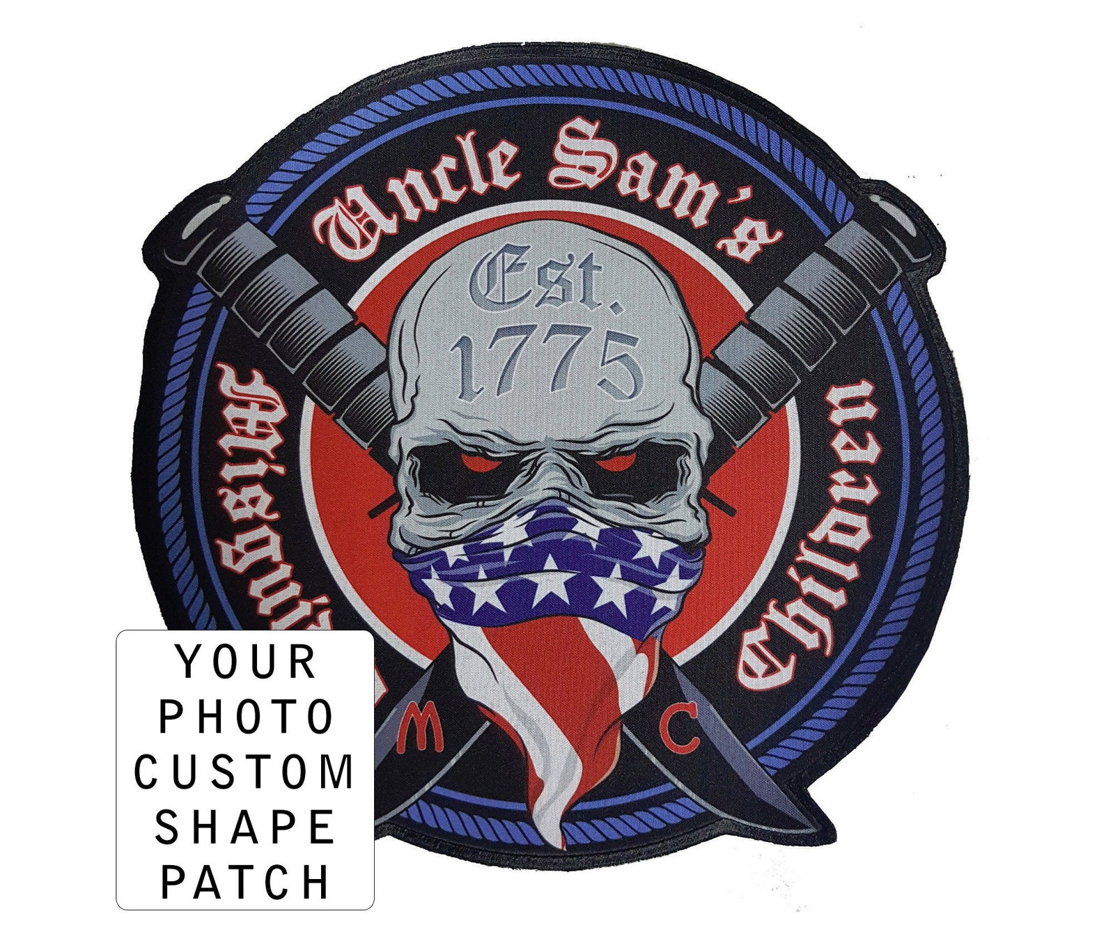 CUSTOM SHAPE/SIZE Patch Custom Patch Photo Patch - Etsy