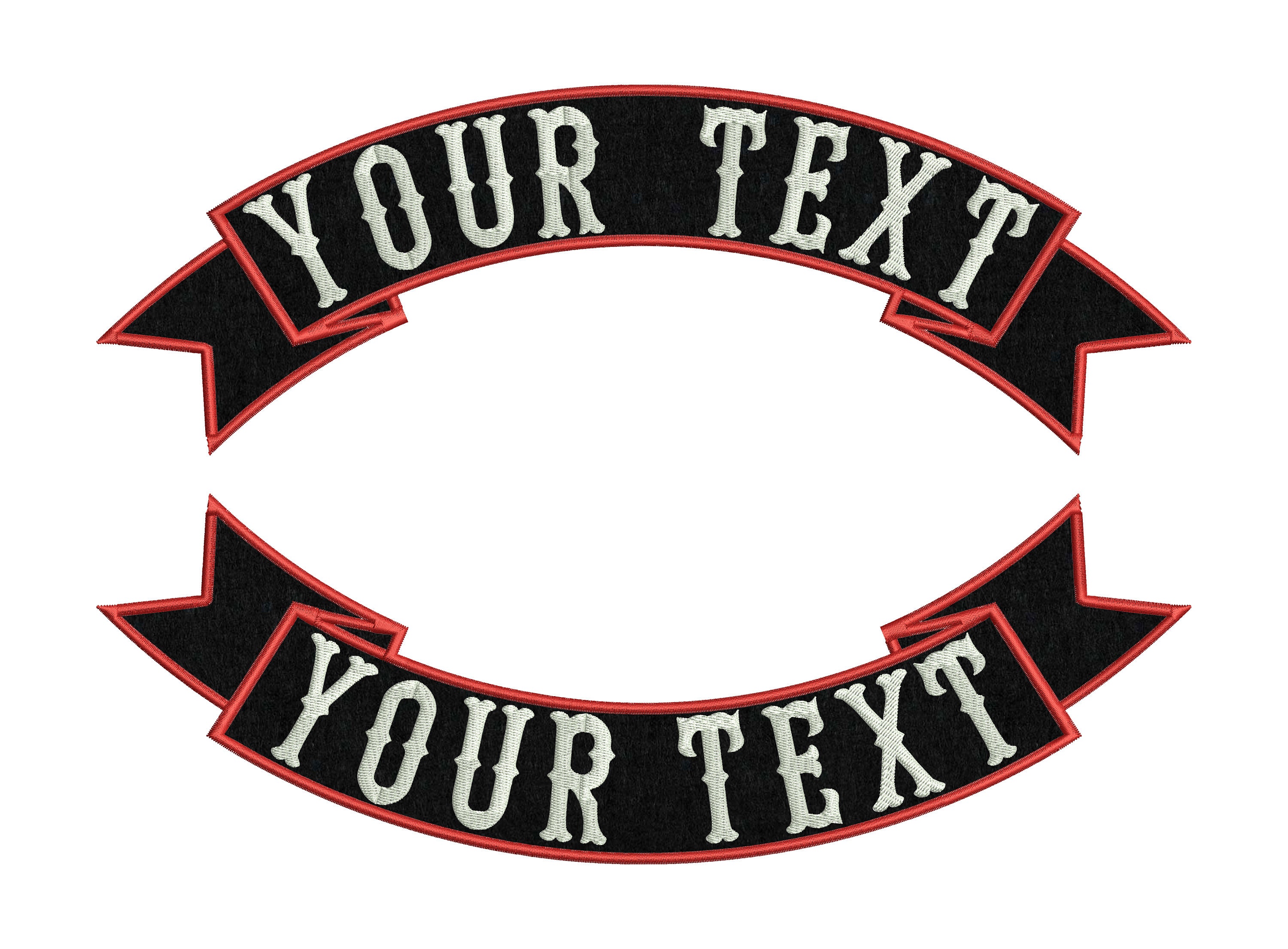 Bottom Top Rocker Embroidered Patch Custom Embroidered - Etsy Canada