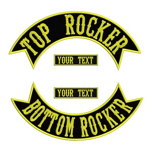 Bottom Top Rocker + FREE NAMETAG, Embroidered Patch, Custom Embroidered ...
