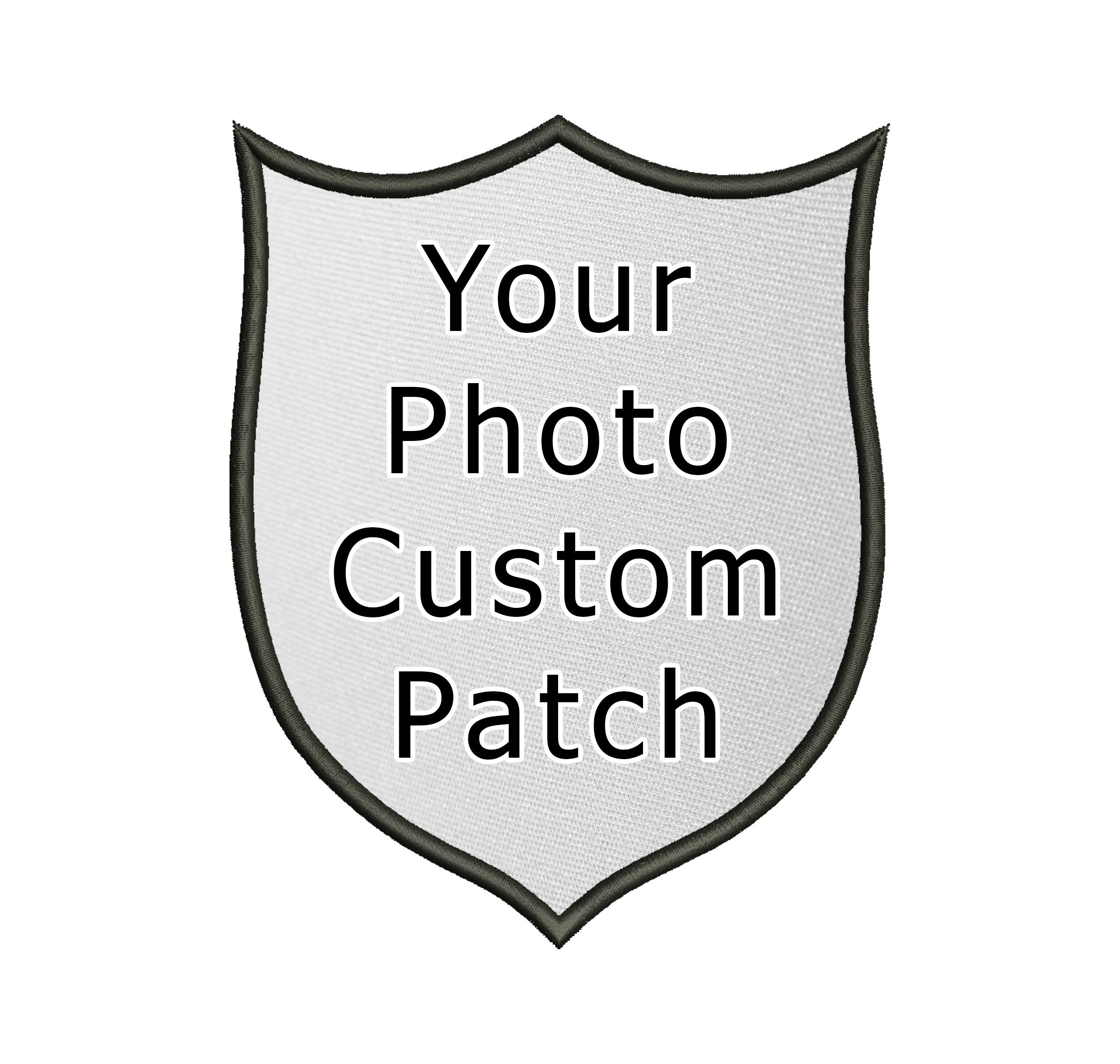SHIELD BADGE Custom Patch Photo Patch Personalized Patch - Etsy