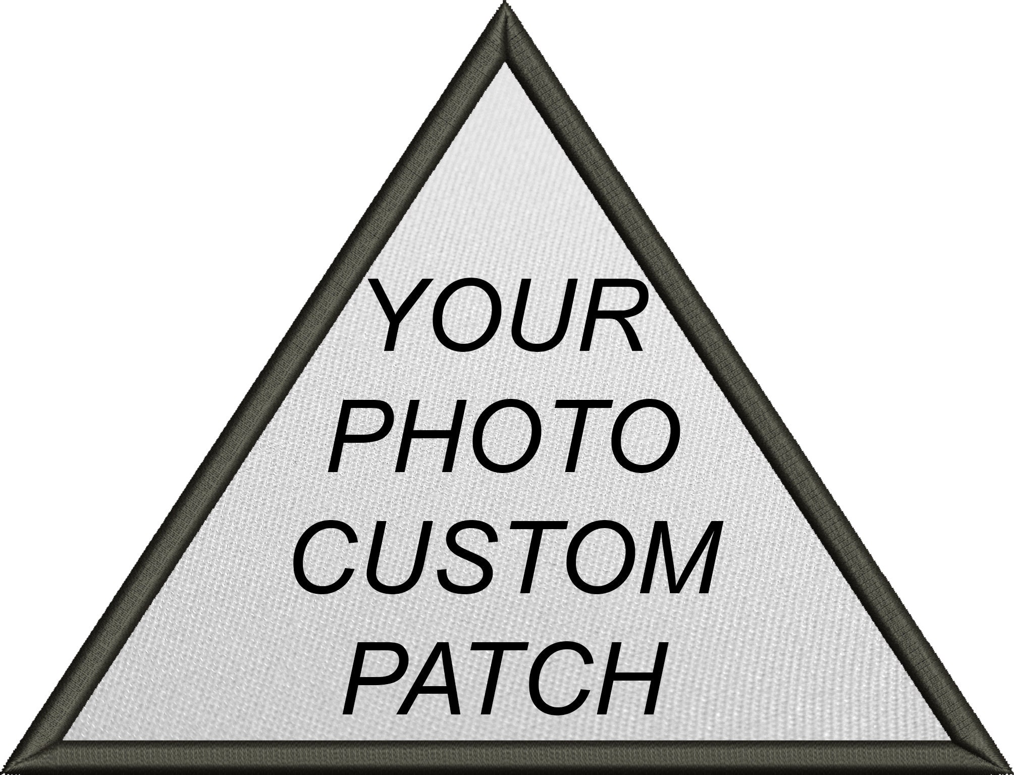 TRIANGLE Custom Patch Photo Patch Personalized Patch Back | Etsy