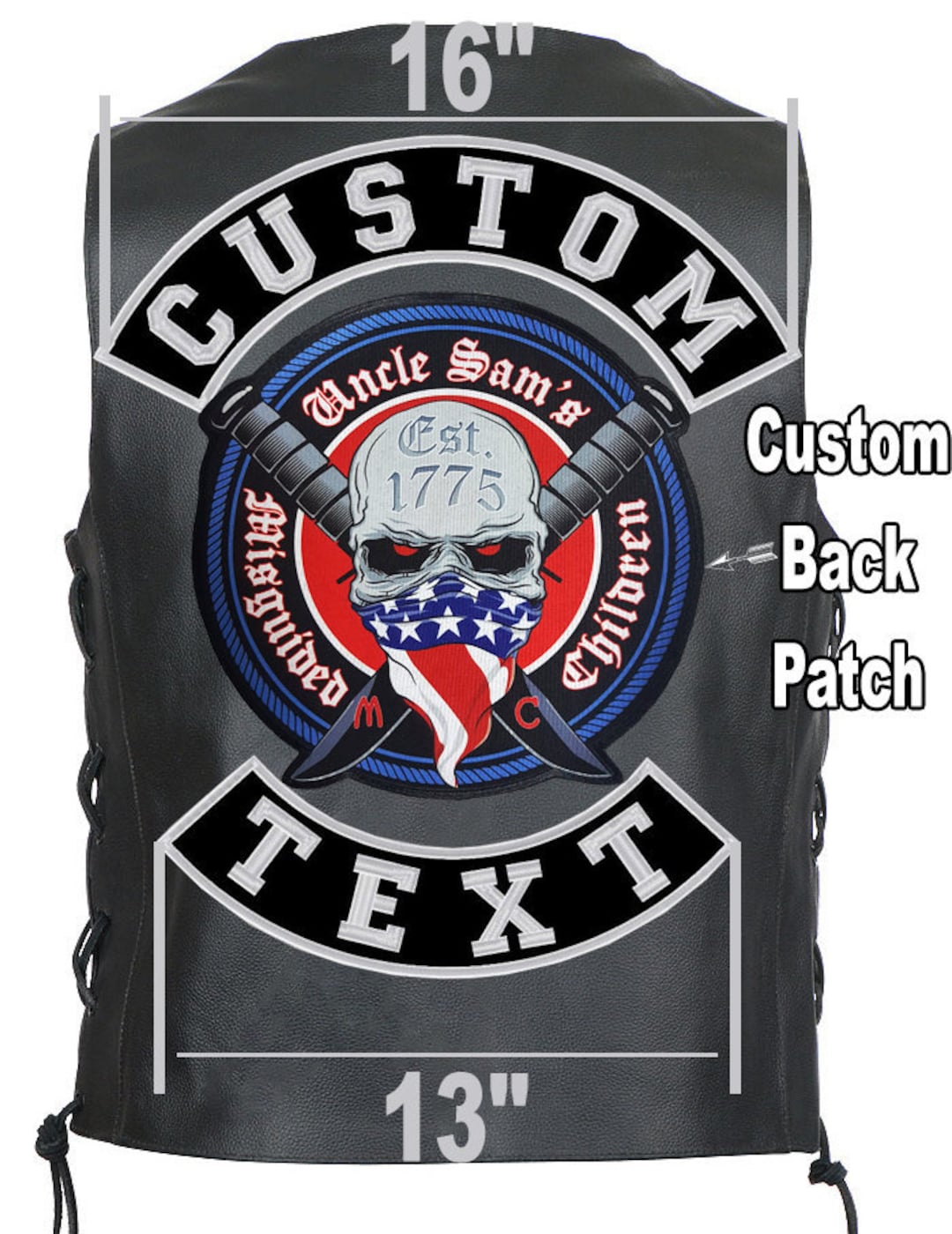 CUSTOM ROCKER SET, Embroidered Patch, Custom Embroidered, Custom ...