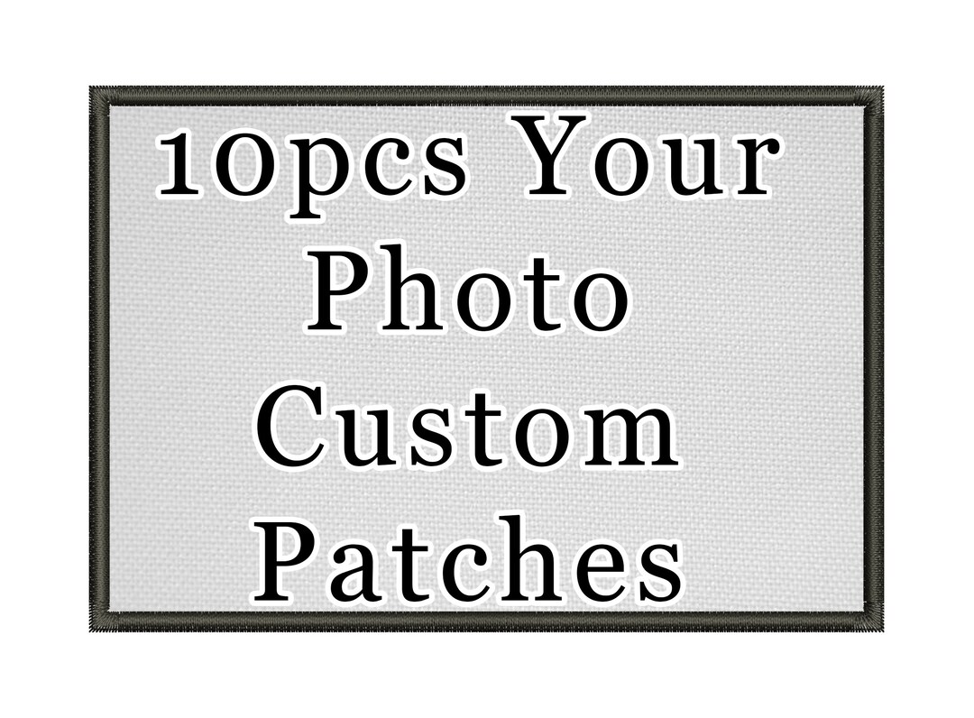 10 PCS Rectangle Custom Patch Photo Patch Personalized - Etsy