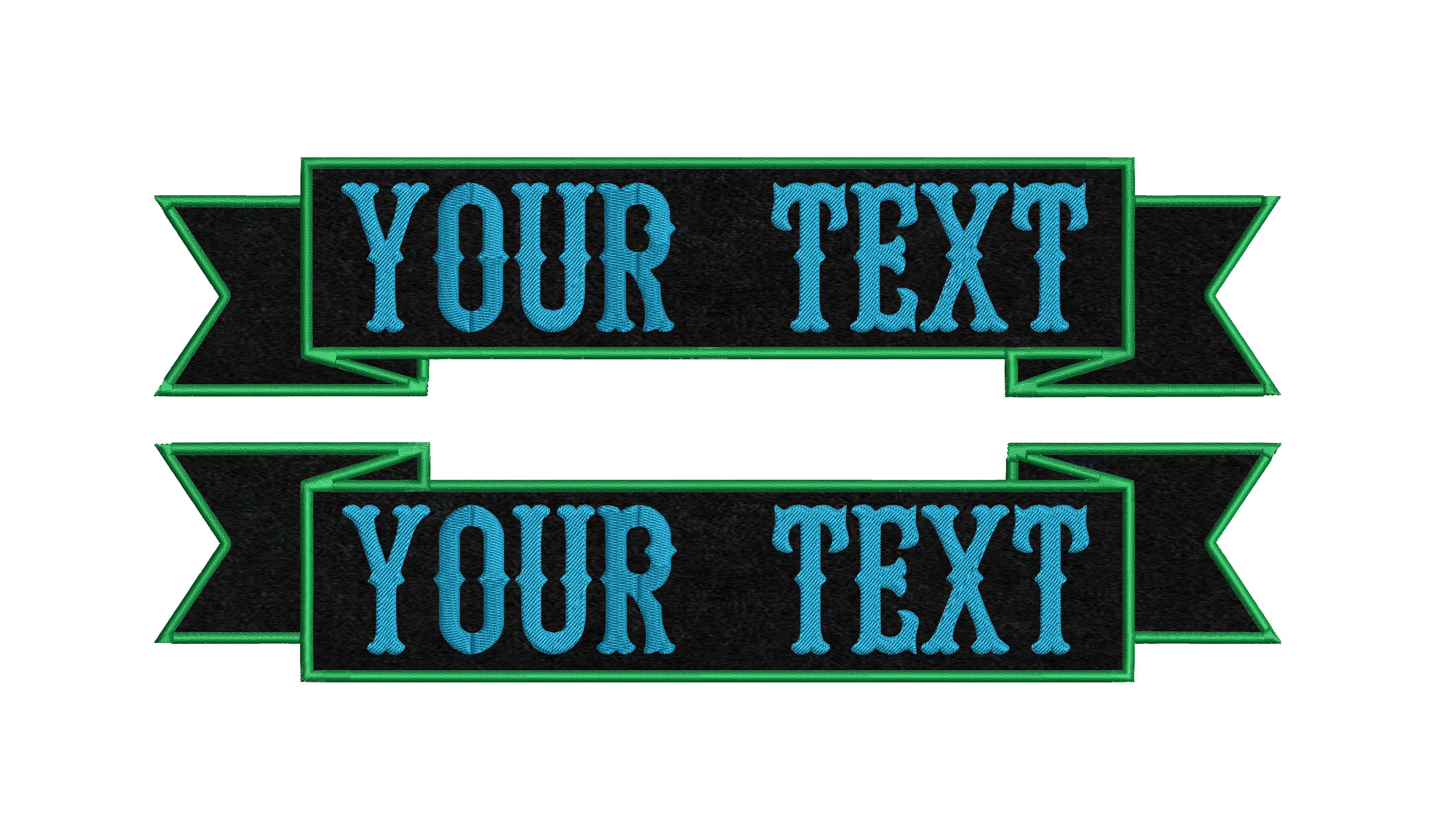 Design Your Own Top And Bottom Straight Rocker Patches