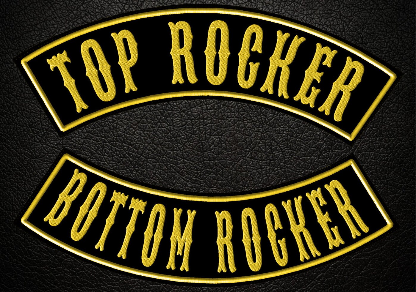 Bottom Top Rocker Embroidered Patch Custom Embroidered | Etsy