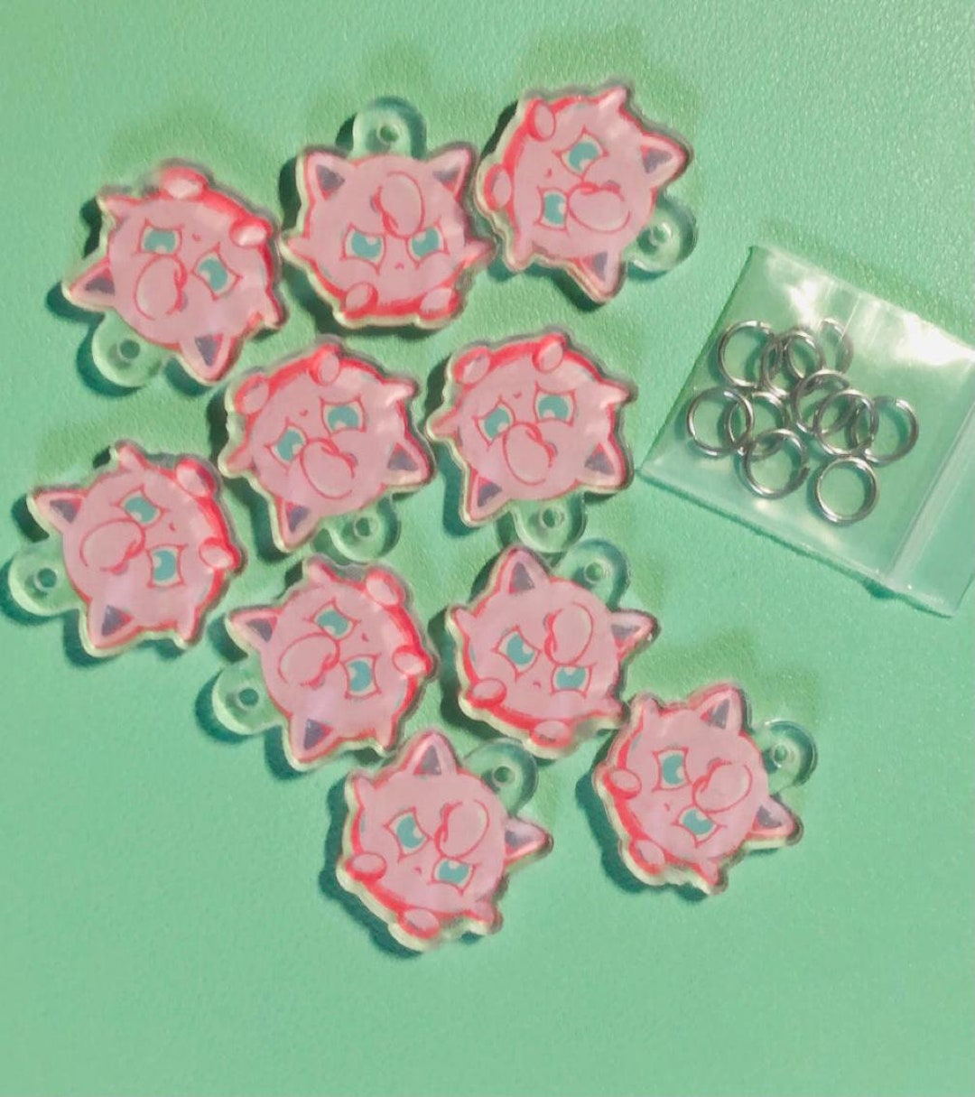 Angry Jigglypuff Charms - Etsy