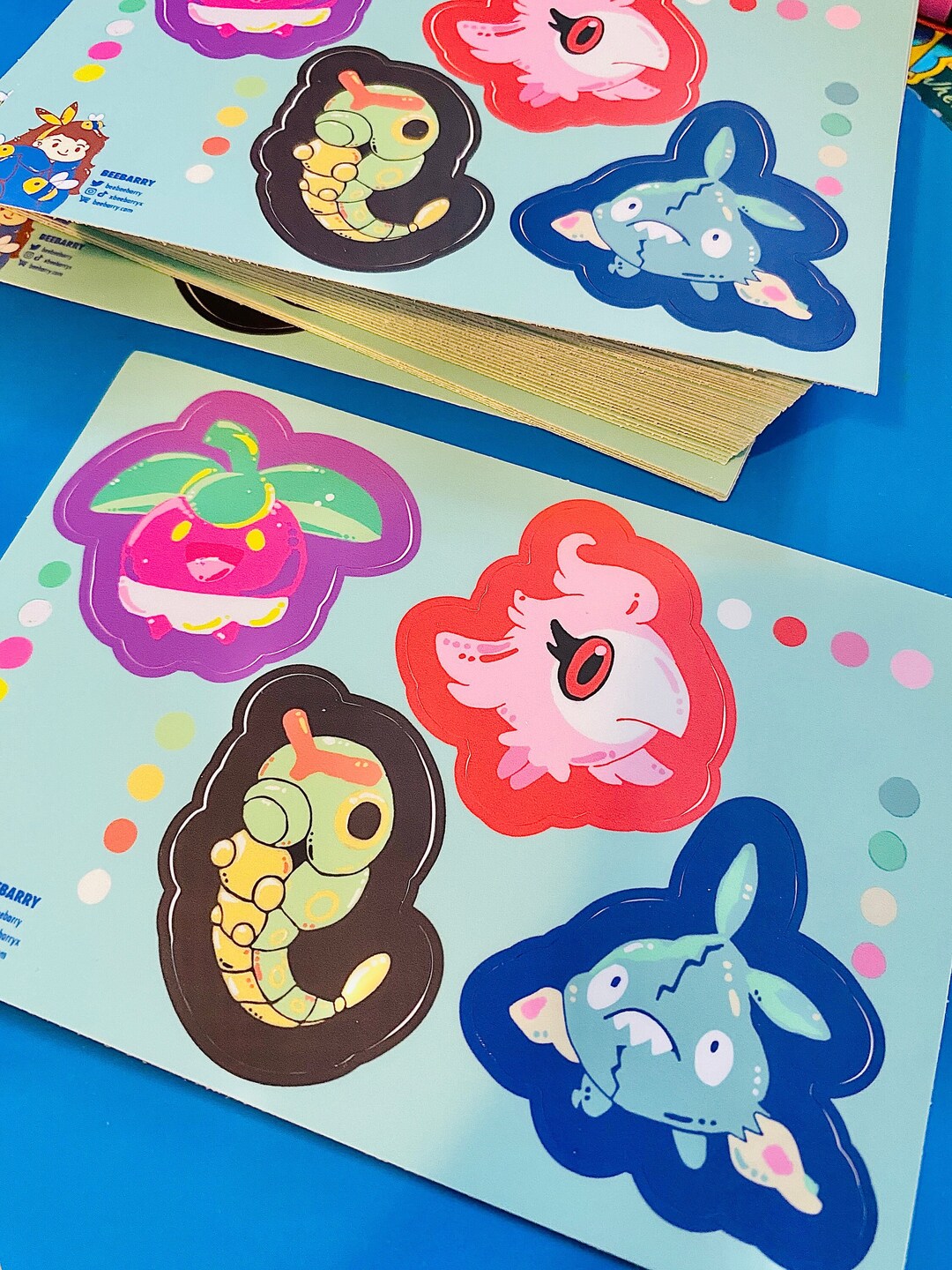 Swatch Pokemon Sticker Sheet - Etsy