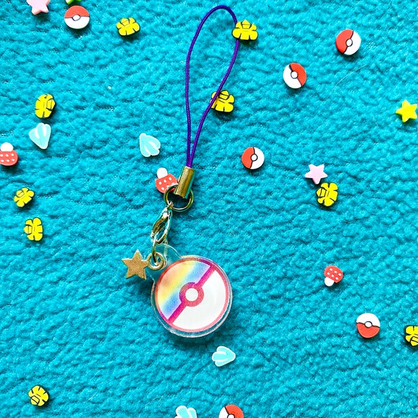 Pokeball Charm - Etsy