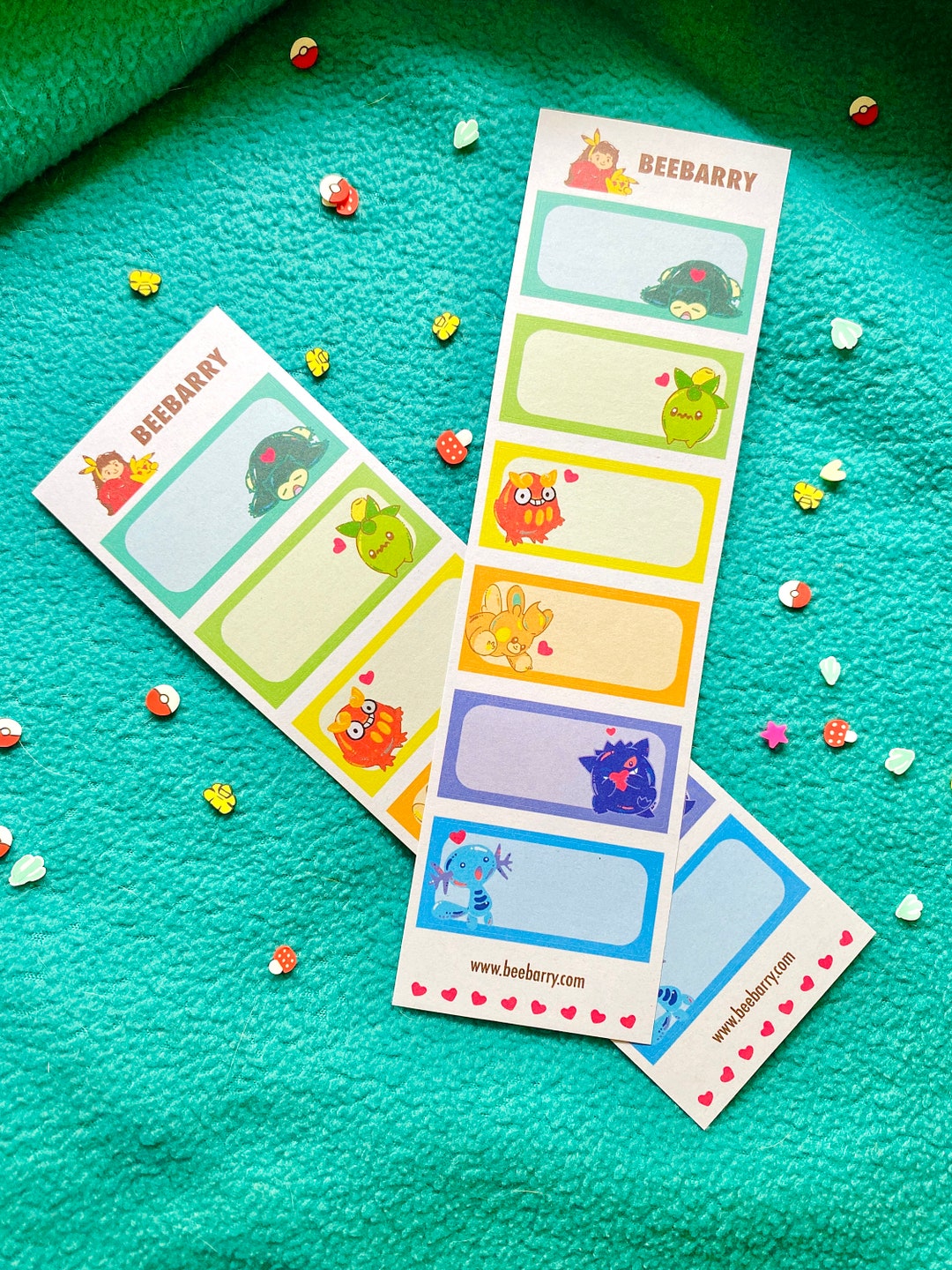 Pokemon Label Stickers - Etsy