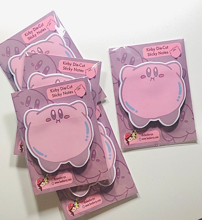 Kirby Die-cut Sticky Notes - Etsy