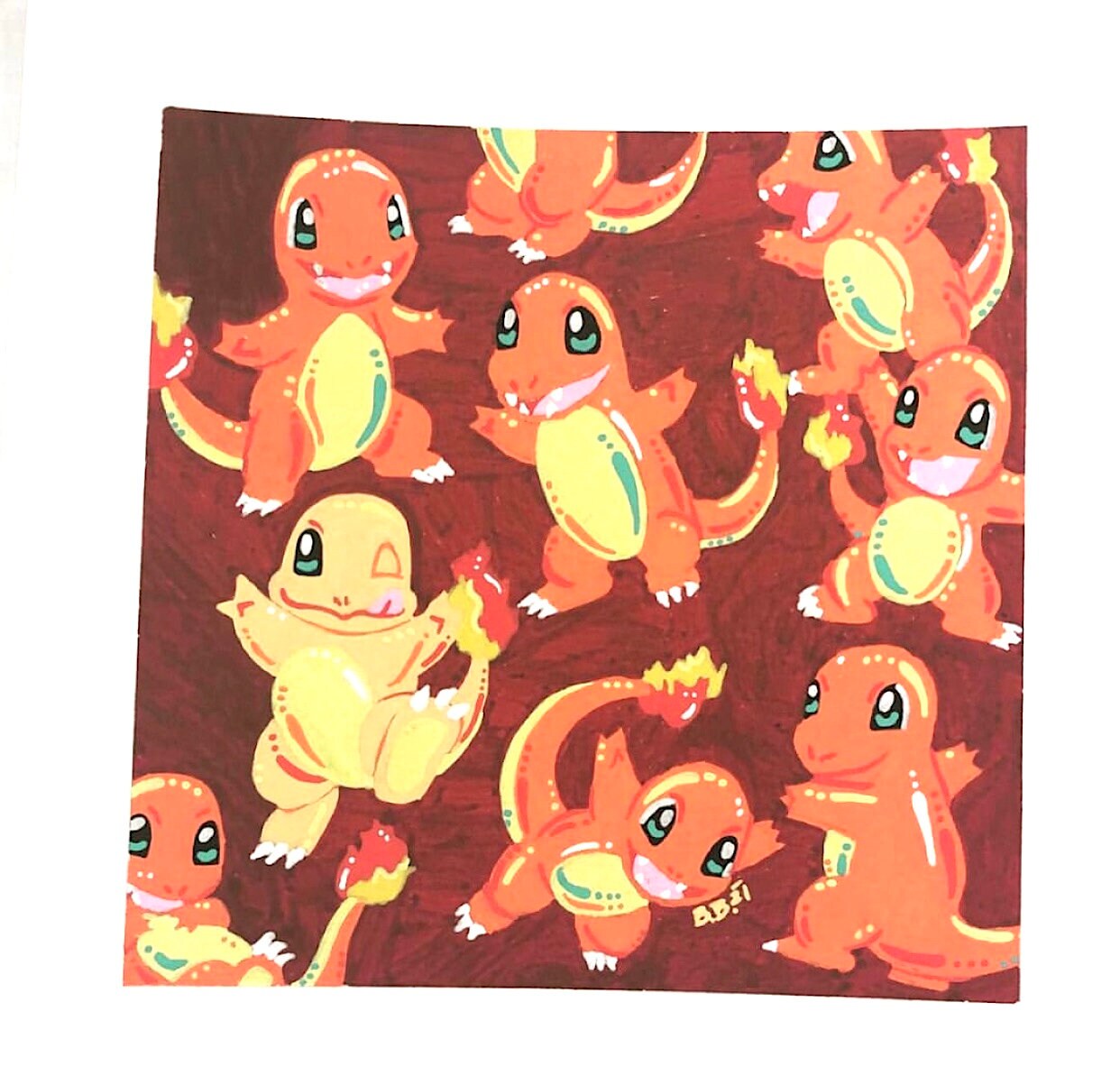 Pokemon Collage Posca Drawing - Etsy