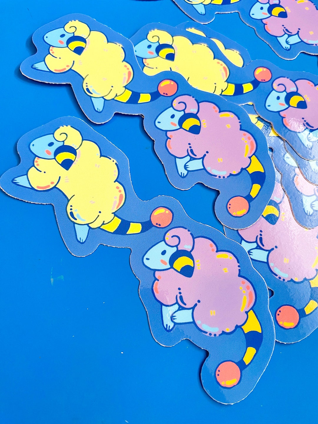 Mareep Running Sticker - Etsy