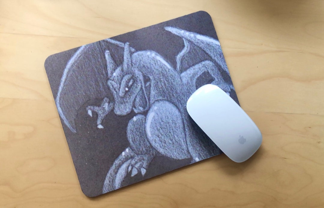 White Pencil Charizard Mouse Pad - Etsy