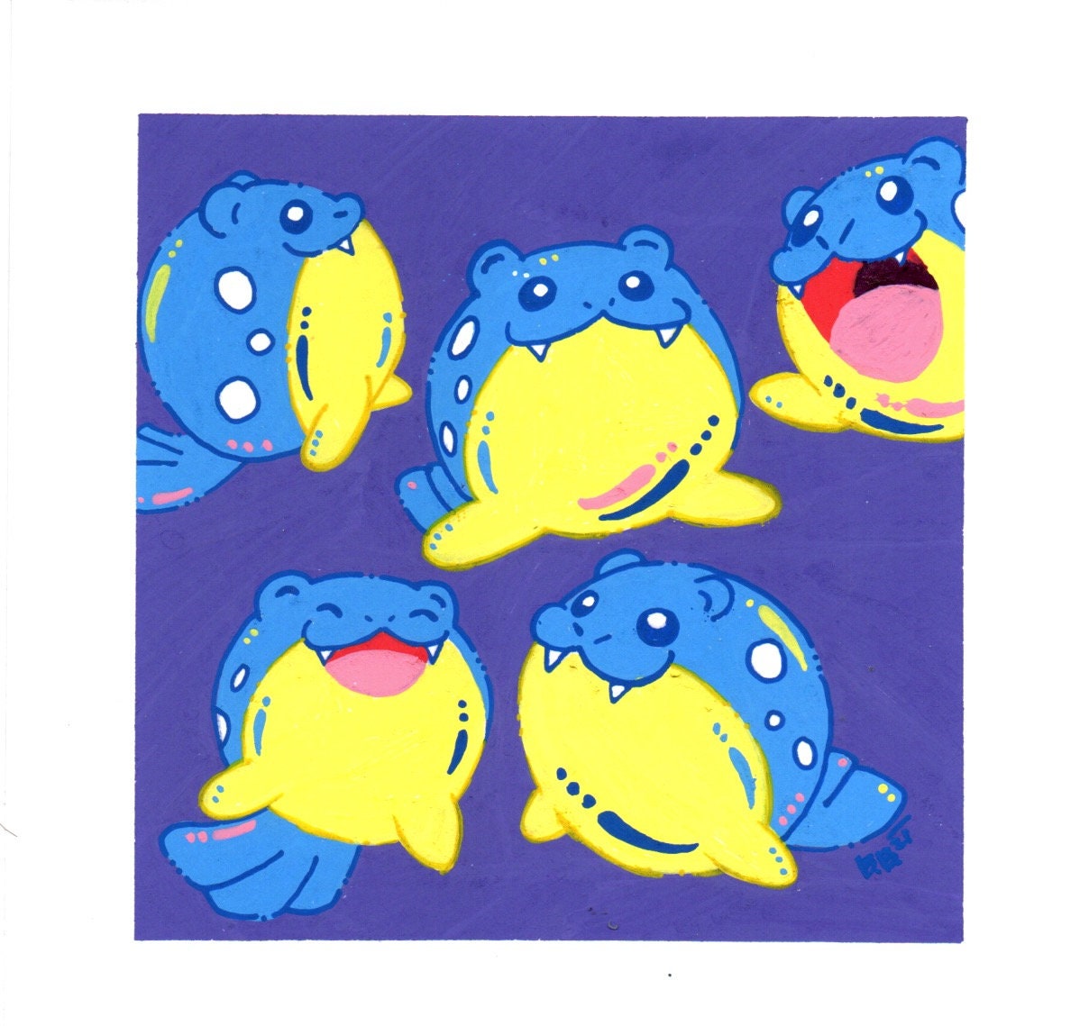 Pokemon Collage Posca Drawing - Etsy