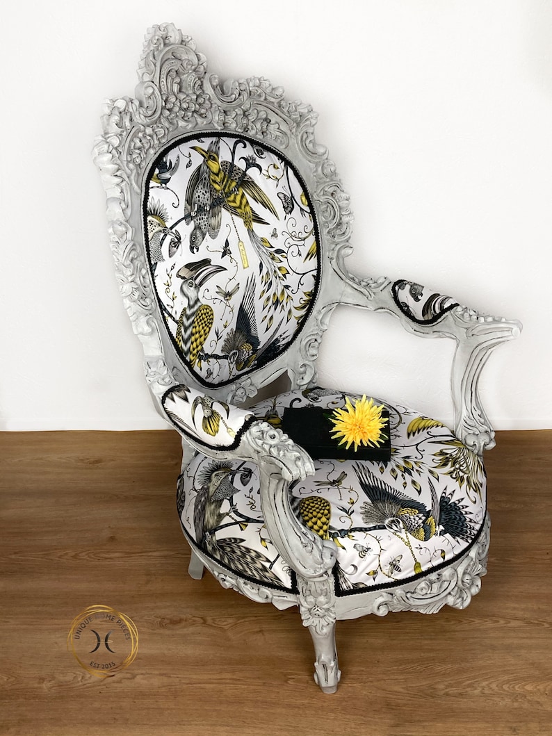 Vintage Queen Anne Throne Chair Hand Carved Boudoir Chair - Etsy