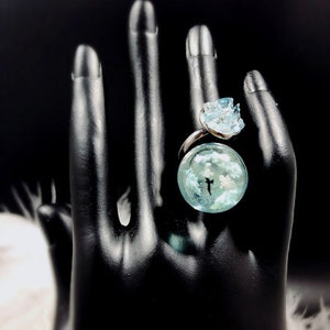 Ring With Сlouds, Cloud Ring, White Cloud Ring, Resin Jewelry, Summer ...