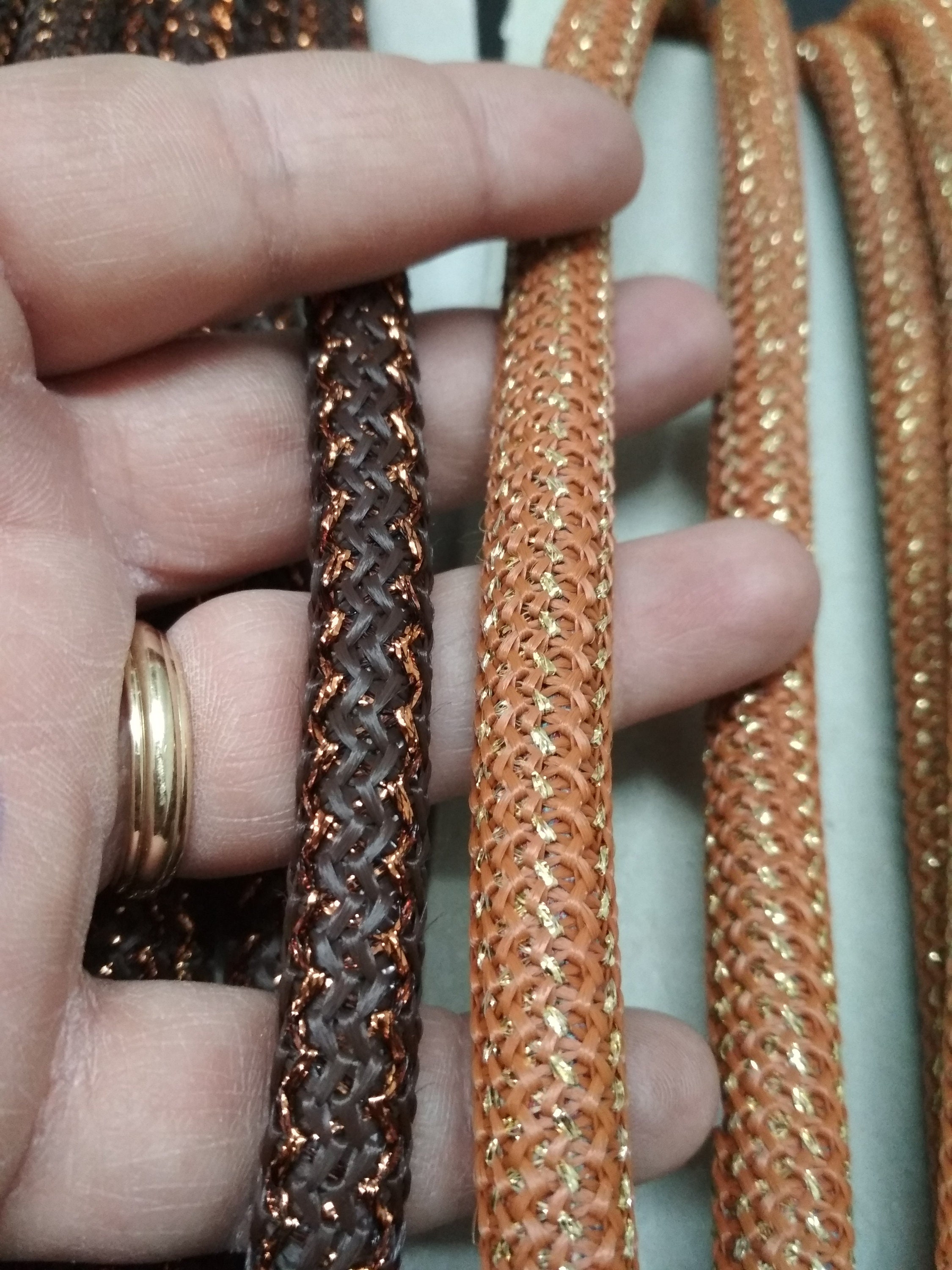 10mm Metallic Braided Cord, Sparkling Rope, Paracord Round Rope ...