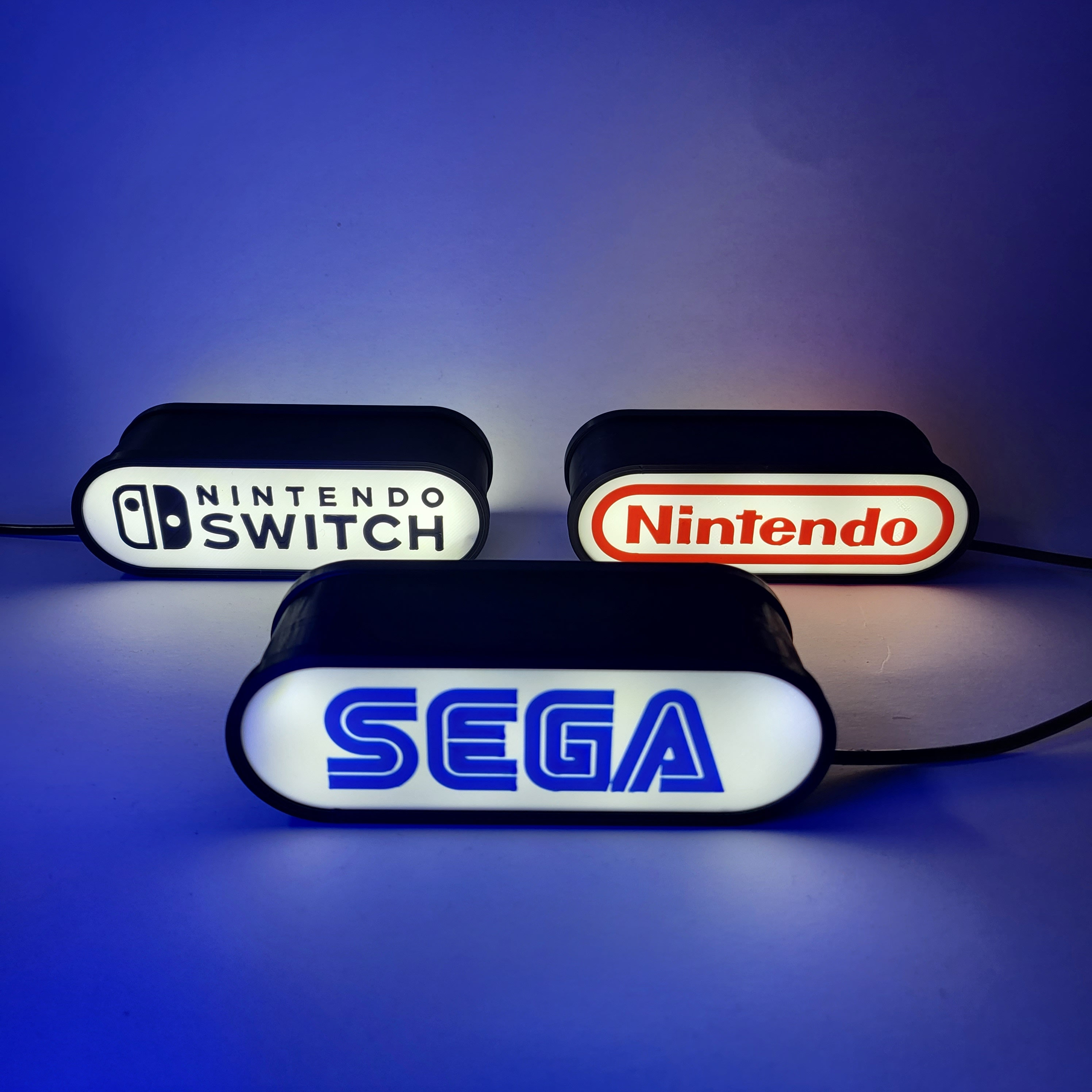 Sega Retro Console LED Double Sided Lamp Nintendo, Sega, Nintendo ...