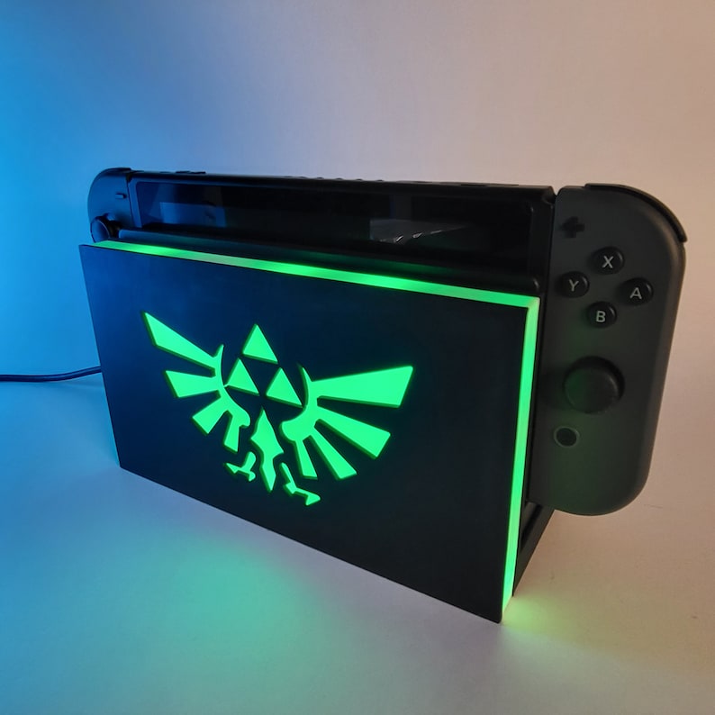 Zelda Hyrule RGB LED Dock Cover for Nintendo Switch 3D - Etsy Australia